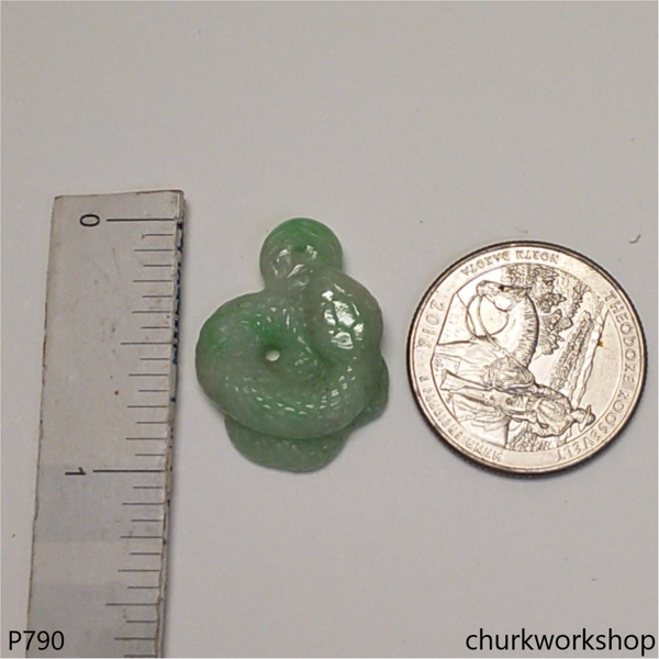 Jade snake pendant – Churk Work Shop