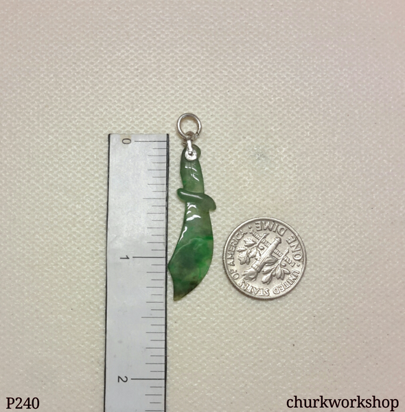 Small jade sword pendant – Churk Work Shop
