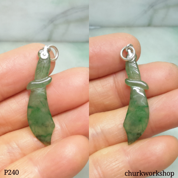 Small jade sword pendant – Churk Work Shop
