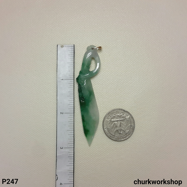Jade sword pendant – Churk Work Shop