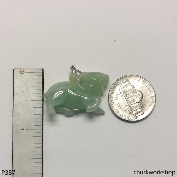 Jade goat pendant – Churk Work Shop