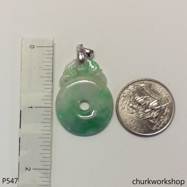 Jade coin pendant – Churk Work Shop