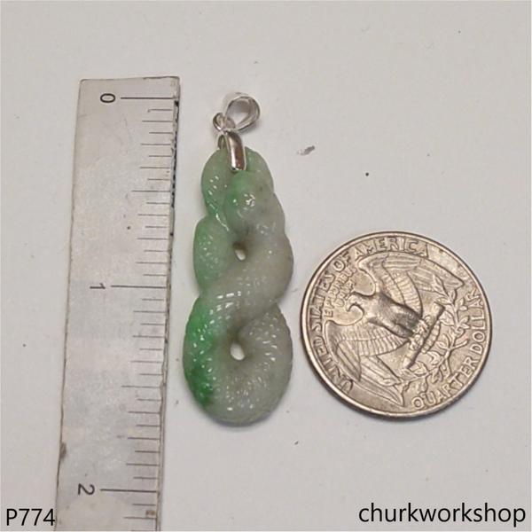 Jade snake pendant – Churk Work Shop